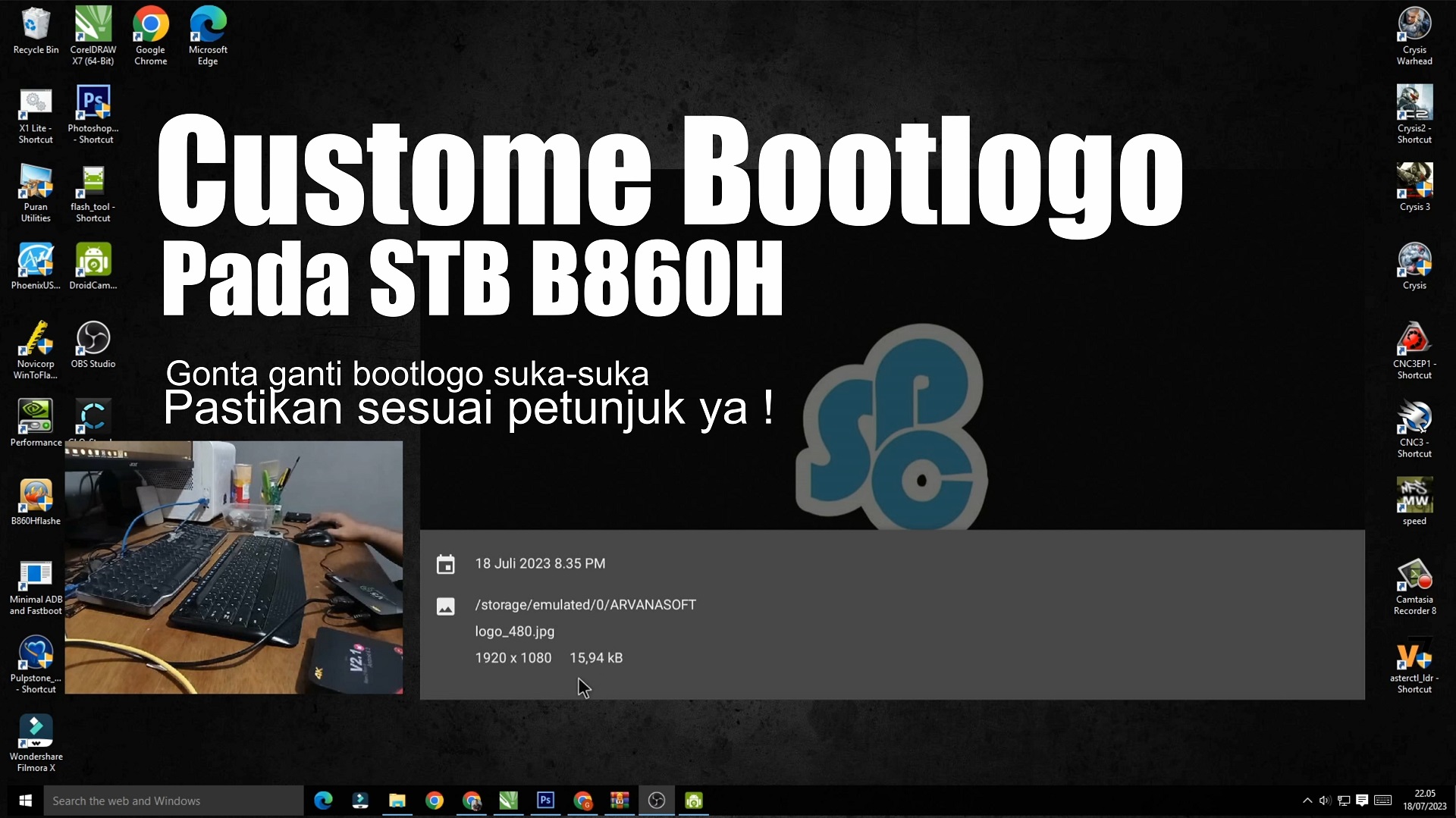 Membuat boot Logo STB B860H v 1 dan v2 dengan STB V5